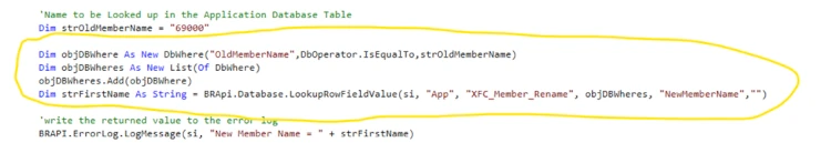 How to look up and return a single value from a field in an Application ...